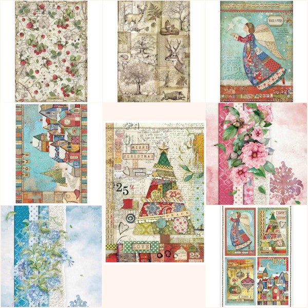 Christmas Rice Paper - Etsy