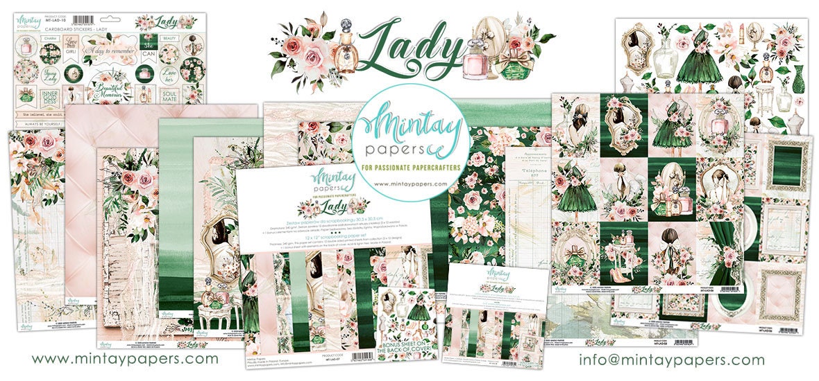 Mintay LADY 12x12 Double Sided Designer Scrapbooking - Etsy