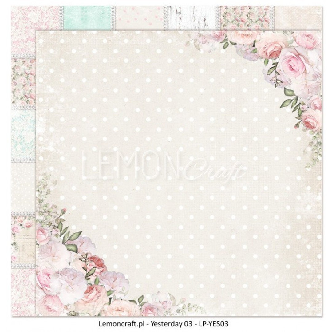 Yesterday Collection Single Sheet 12 X 12 Double Sided - Etsy