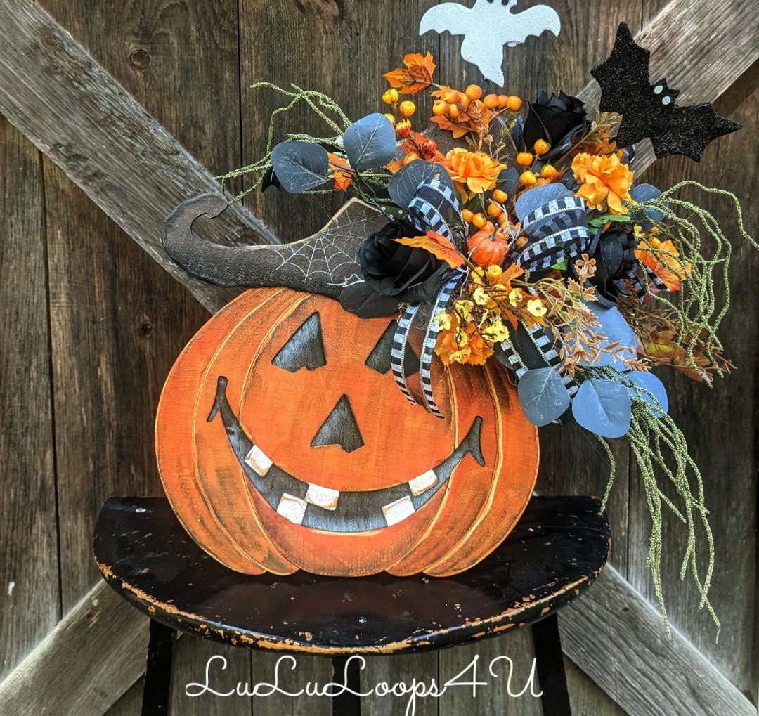 Halloween Pumpkin Stand, Halloween Pumpkin Centerpiece, Jack O Lantern ...