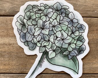 Hydrangea Pun Sticker, Hydrangea Flower Sticker, Flower Sticker for ...