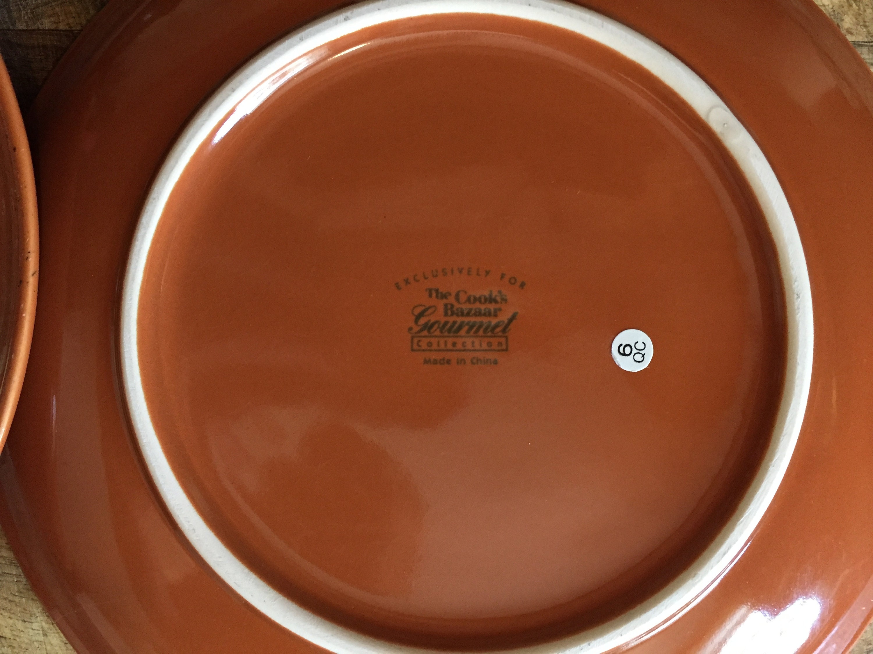 SET of 2 the Cook's Bazaar Gourmet Brown GINGERBREAD 8.25 Plates ...