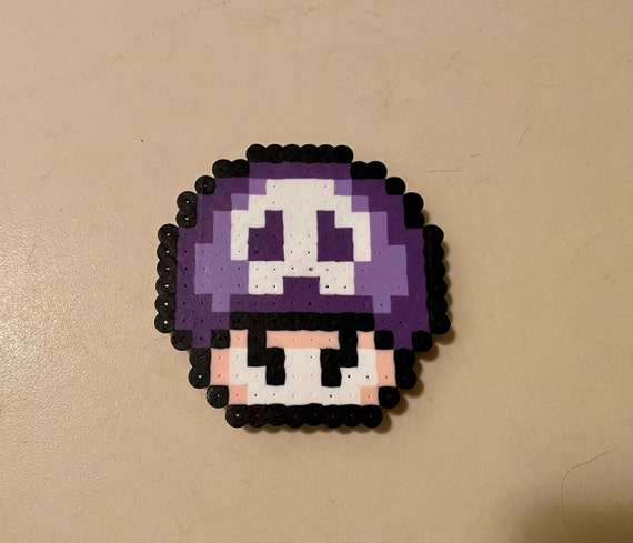 Poison Mushroom From Mario Perler Magnet or Keychain | Etsy
