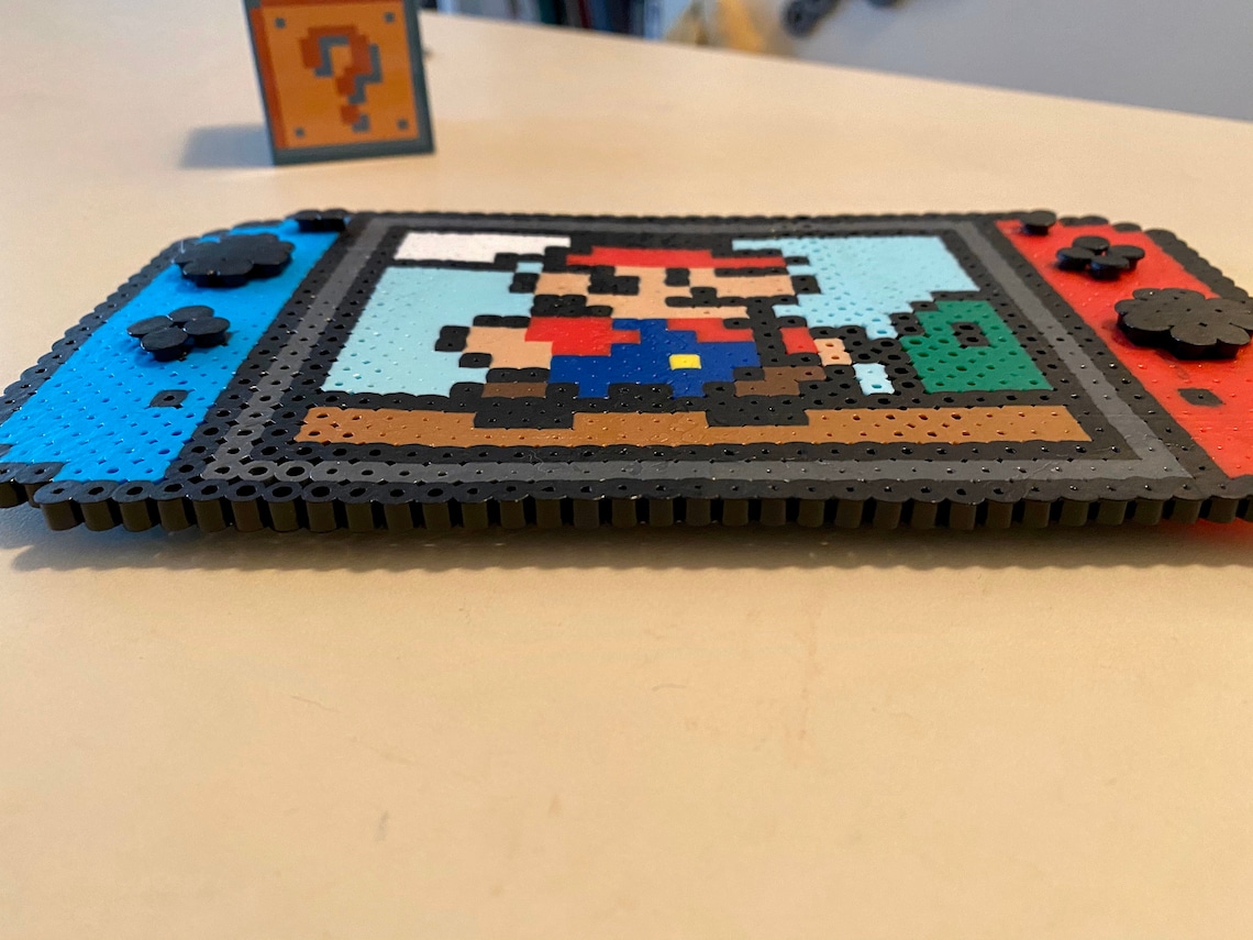 Nintendo Switch Perler Magnet, Mario, 3D Buttons - Etsy