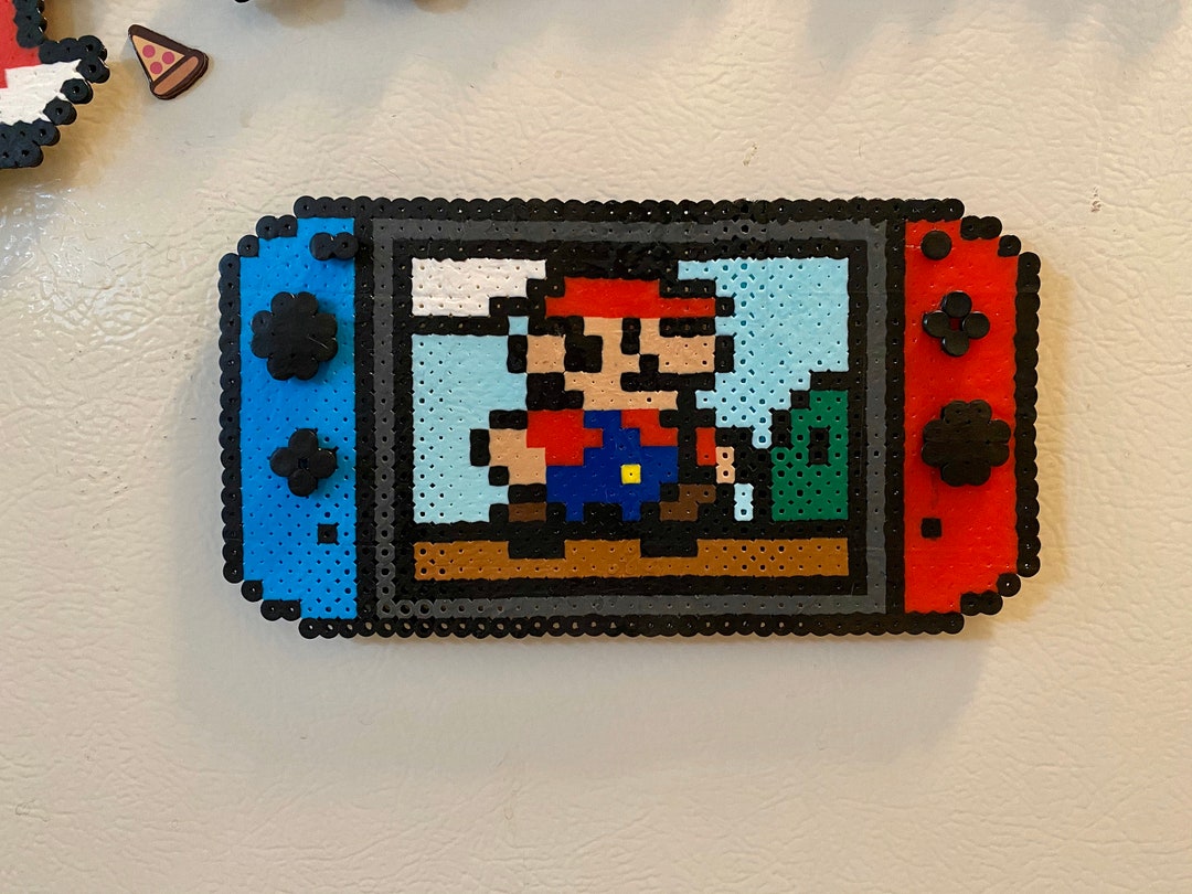 Nintendo Switch Perler Magnet, Mario, 3D Buttons - Etsy Sweden