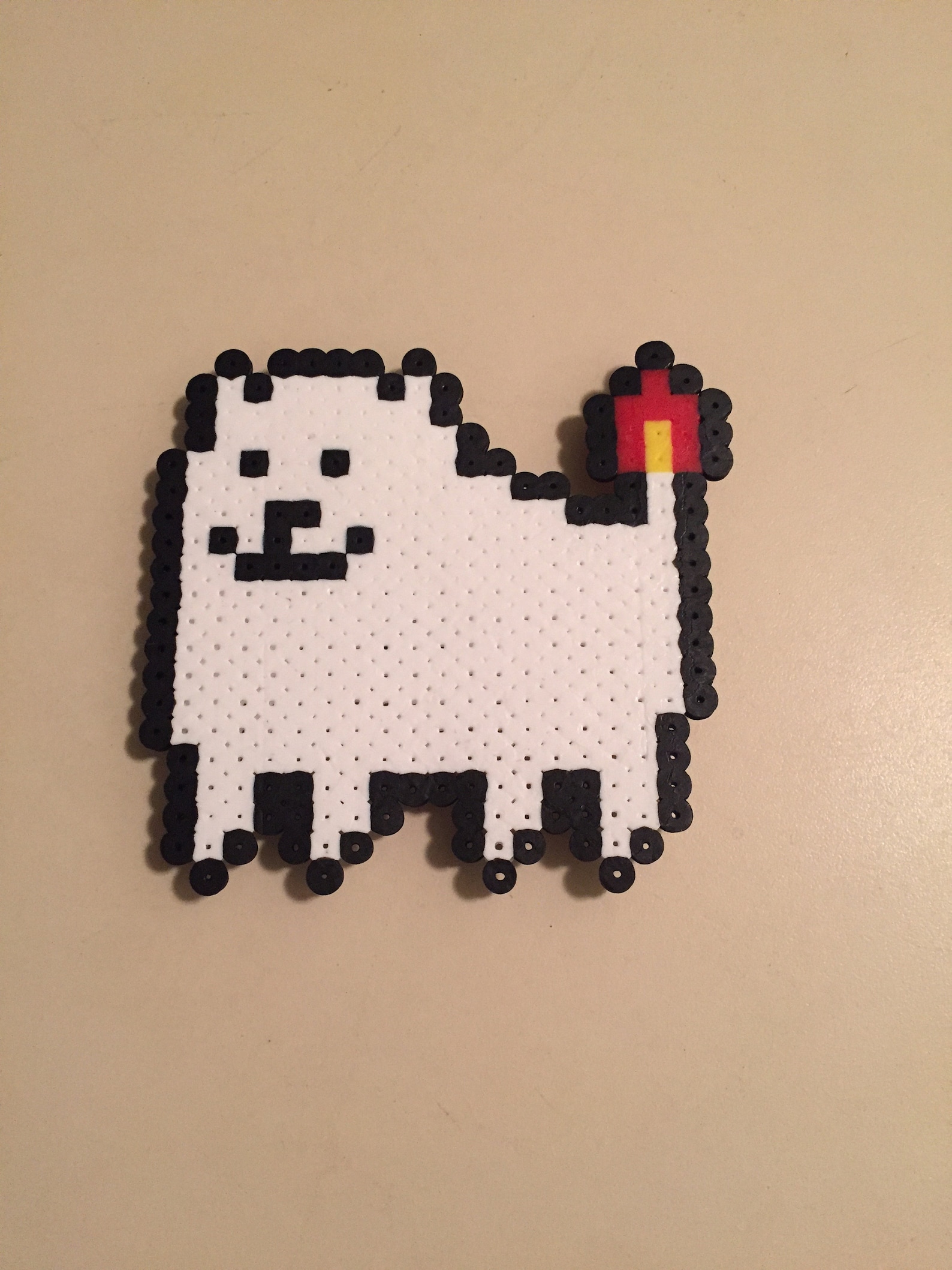 Annoying Dog From Undertale Perler Keychains & Magnets - Etsy