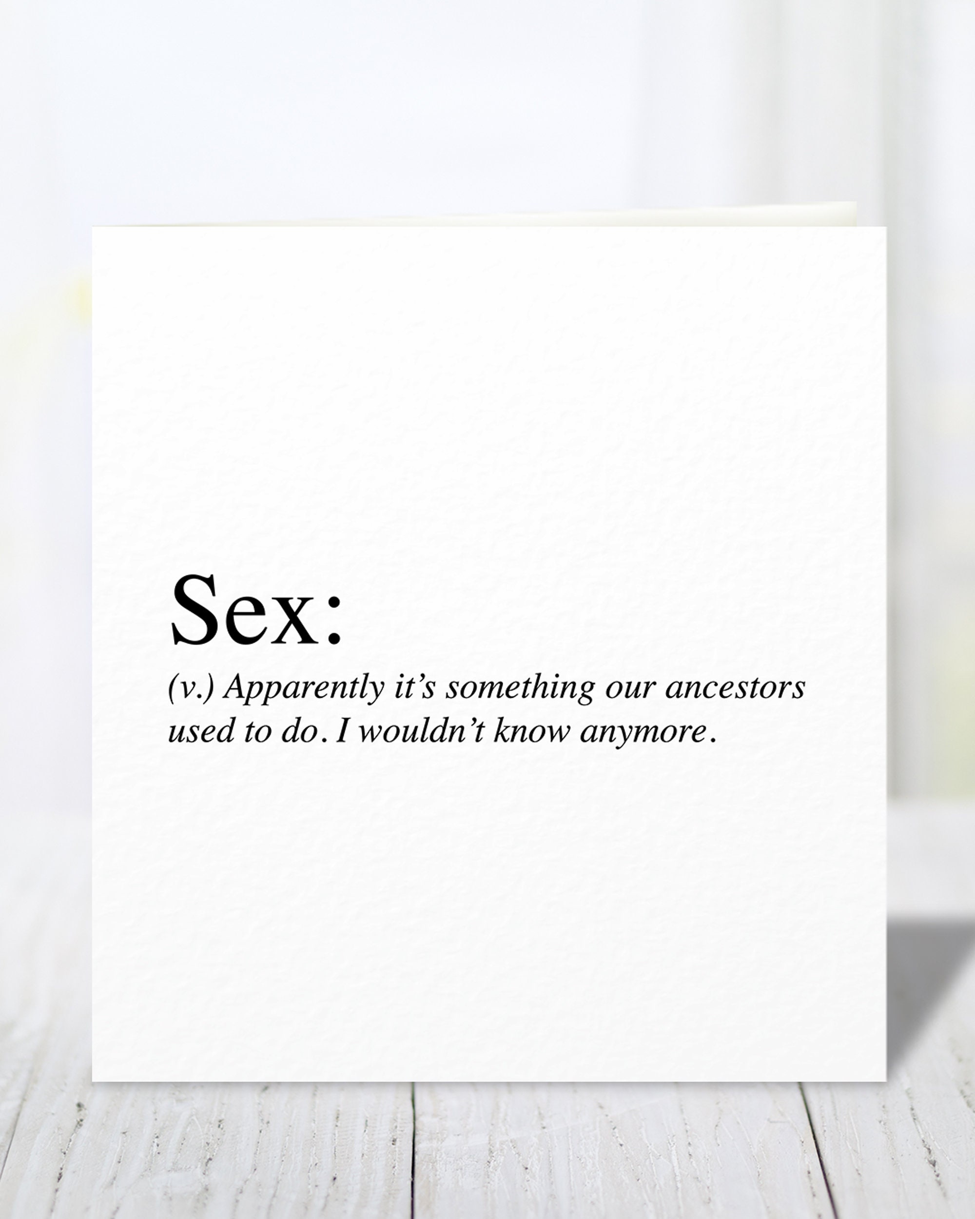 Sex Definition Style Dictionary Style Card Funny Card Etsy