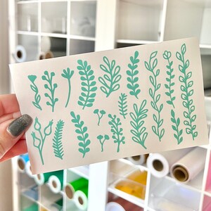 Vine and Leaf Sticker, Plant Sticker, Plant Decal, Car Window Decal ...