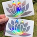 Lotus Sticker, Lotus Decal, Floral Car Window Decal, Lotus Tumbler ...