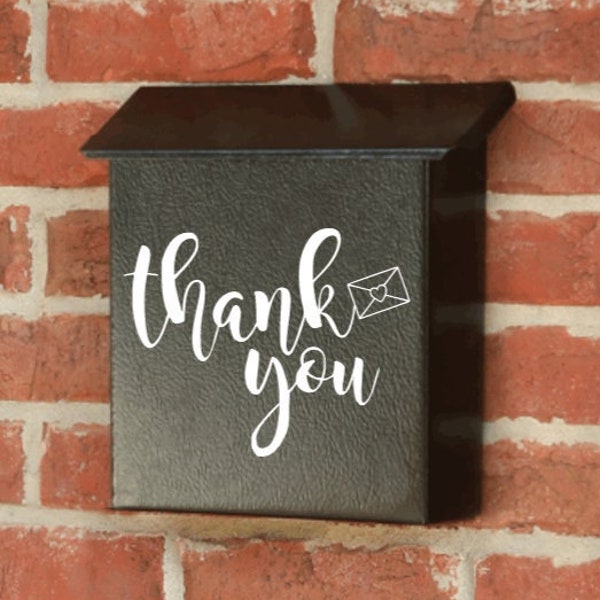 Thank You Mailbox Decal - Etsy
