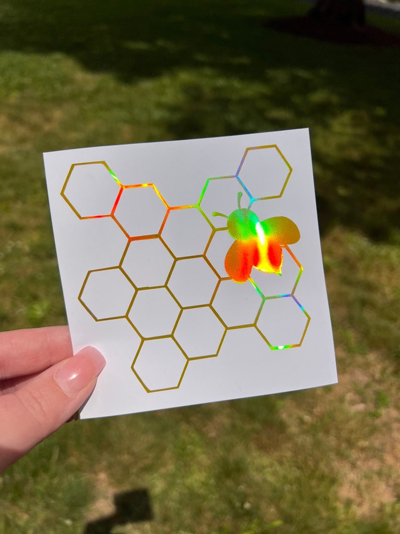 Honeycomb Sticker Bee Decal Bee Car Window Decal Honeycomb - Etsy