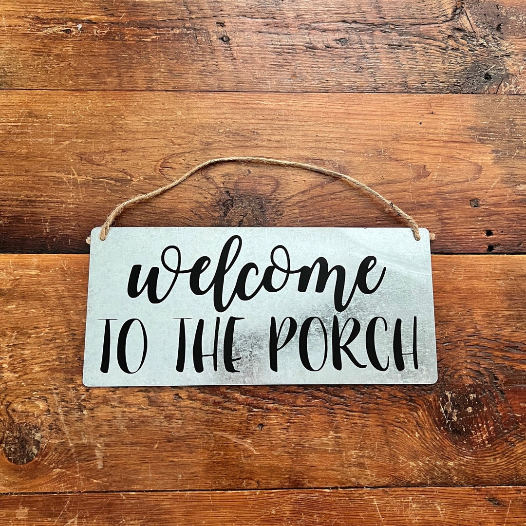 Welcome Porch Sign, Front Door Decor, Welcome Door Sign, Farmhouse ...