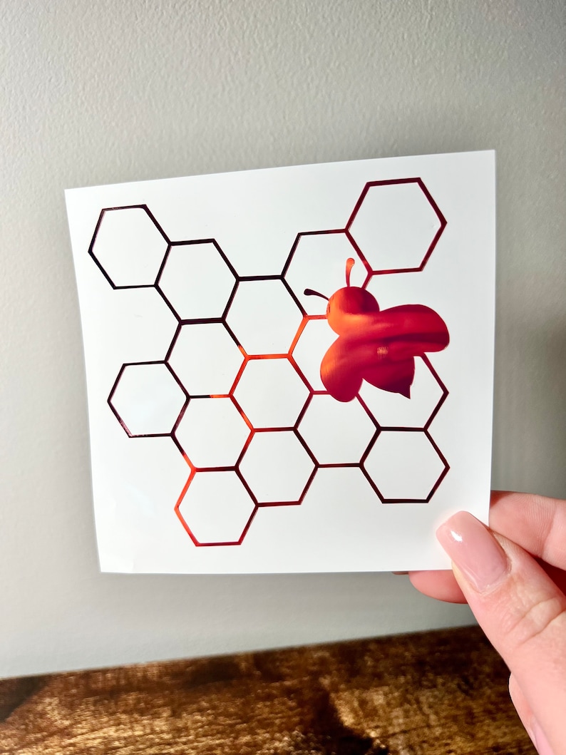 Honeycomb Sticker Bee Decal Bee Car Window Decal Honeycomb - Etsy