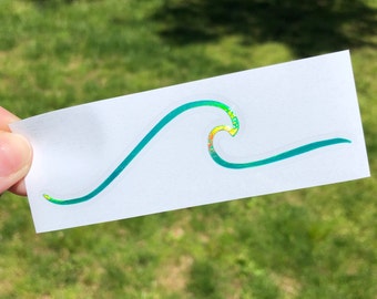 Beach Ocean Heart Sticker Blue Wave Sand Saltwater Salt Custom Printed ...