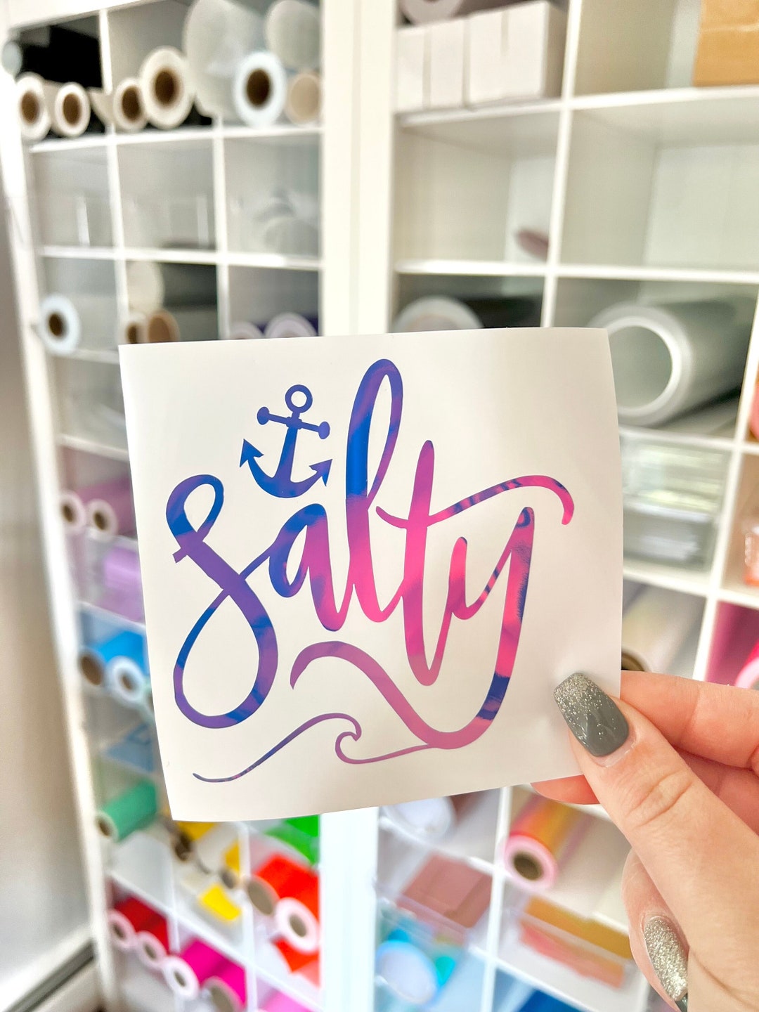 Salty Sticker Salty Decal Wave Car Window Decal Ocean Wave - Etsy