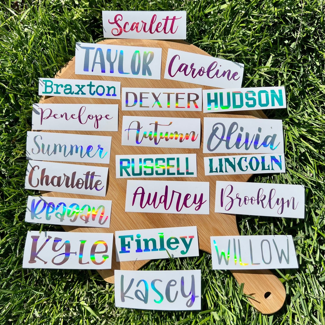 DESIGN YOUR OWN 6 Personalized Name Sticker Name Decal - Etsy