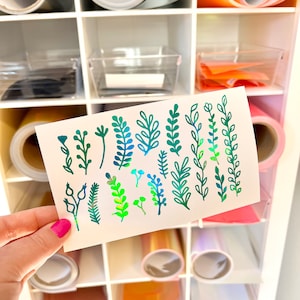 Vine and Leaf Sticker, Plant Sticker, Plant Decal, Car Window Decal ...