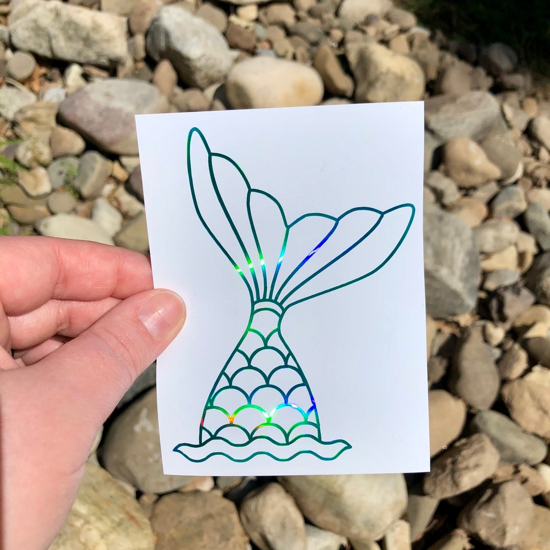 Mermaid Sticker Mermaid Decal Mermaid Car Window Decal - Etsy