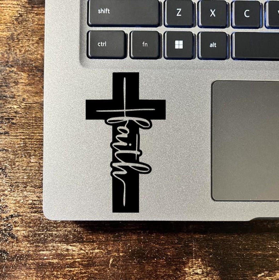 Faith Sticker, Faith Decal, Cross Sticker, Christian Car Window Decal ...
