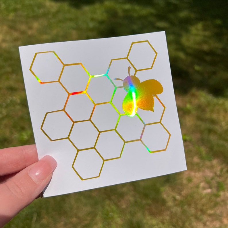 Honeycomb Sticker Bee Decal Bee Car Window Decal Honeycomb - Etsy