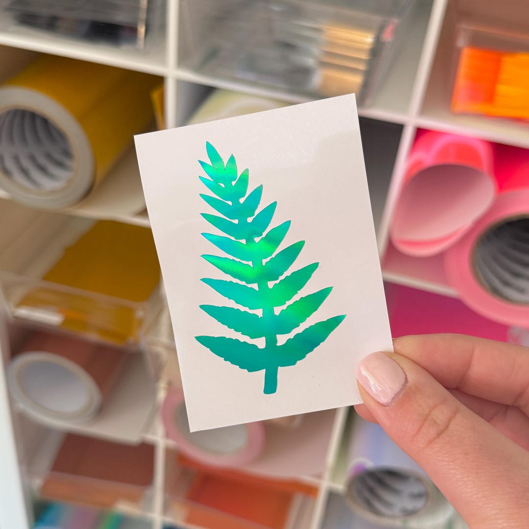 Fern Sticker, Plant Permanent Vinyl Decal - Etsy