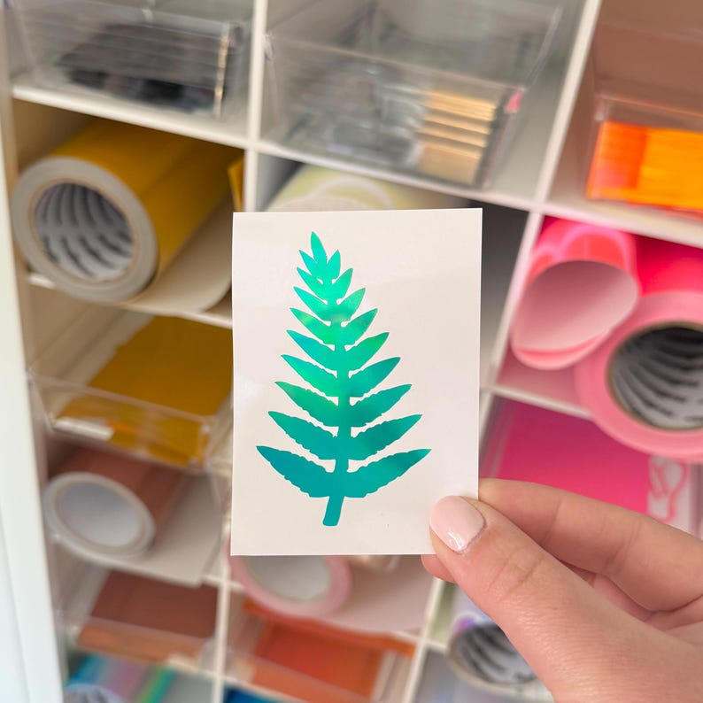 Fern Sticker, Plant Permanent Vinyl Decal - Etsy