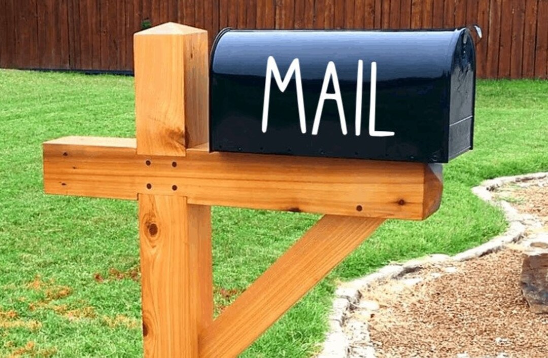 Mail Sticker, Mailbox Decal, Mailbox Label, Storage Container Sticker ...