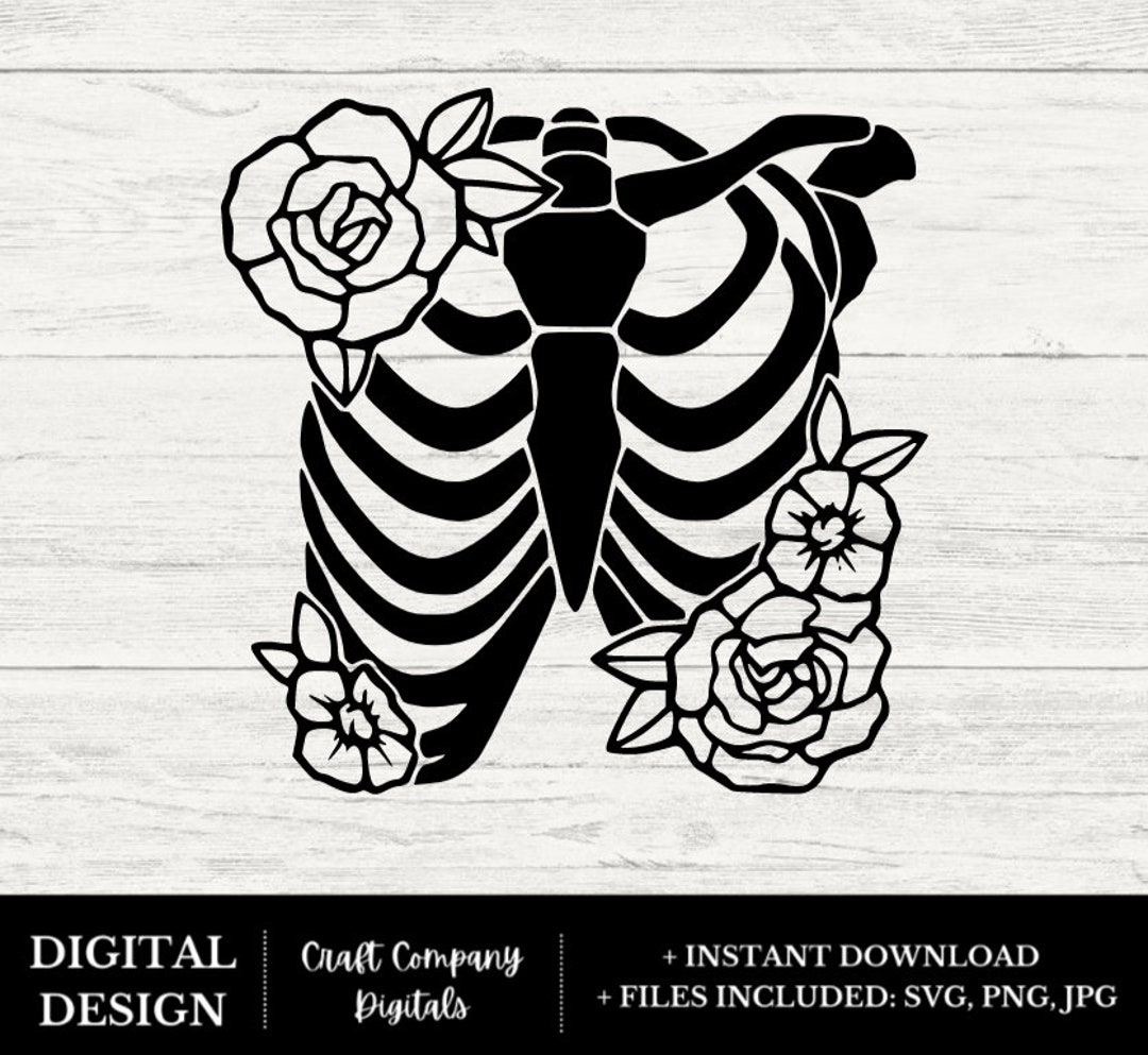 Rib Cage Svg, Rib Png, Rib Cage Svg, Rib Png, Skull File, Skeleton File ...
