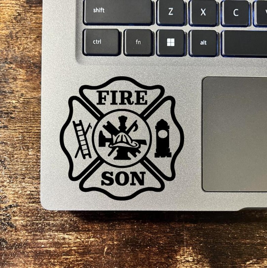 Fire Son Sticker, Fire Son Decal, Firefighter Window Decal, Fire ...