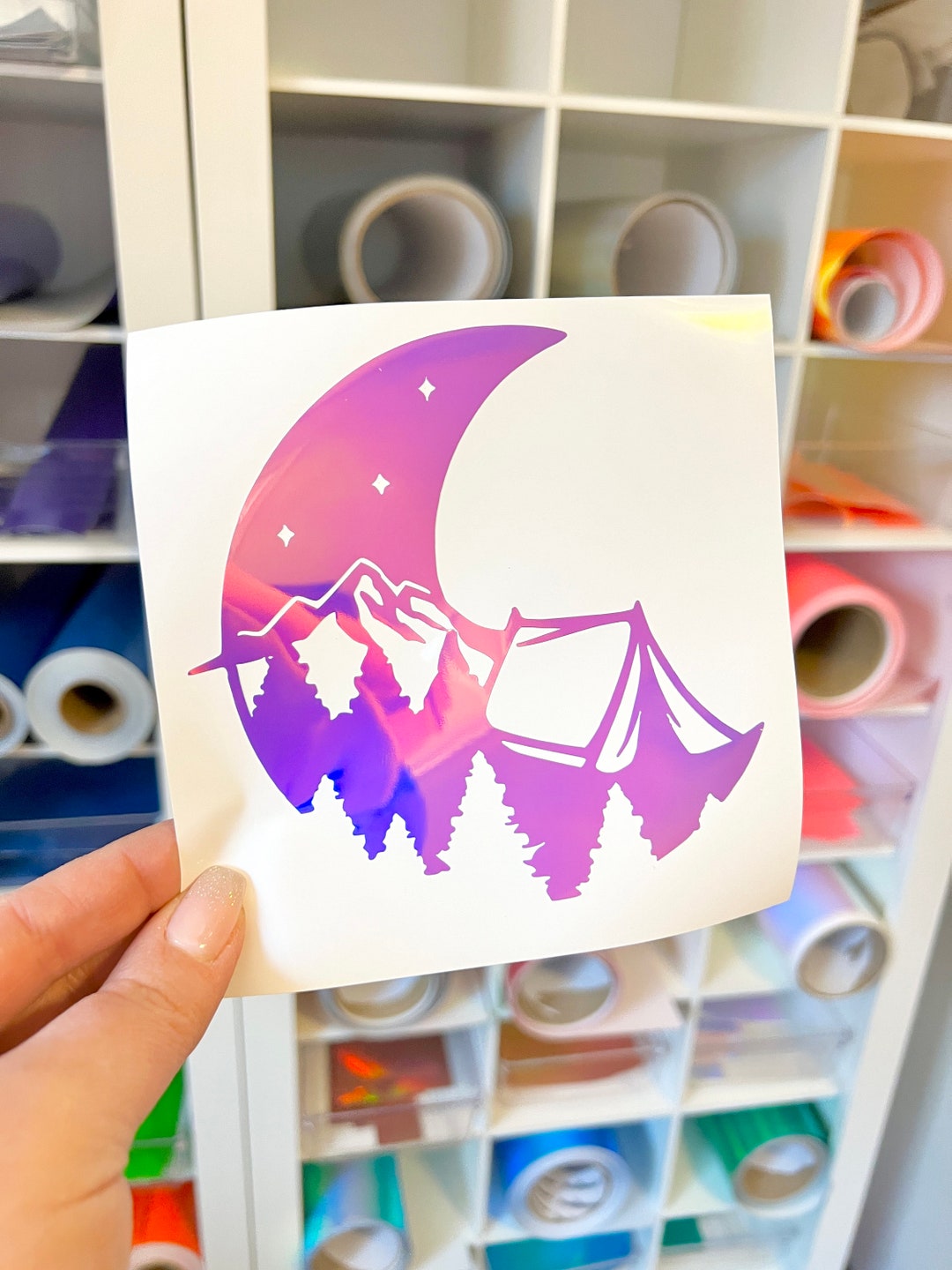 Mountain Range Sticker, Adventure Decal, Hiking Car Window Decal ...