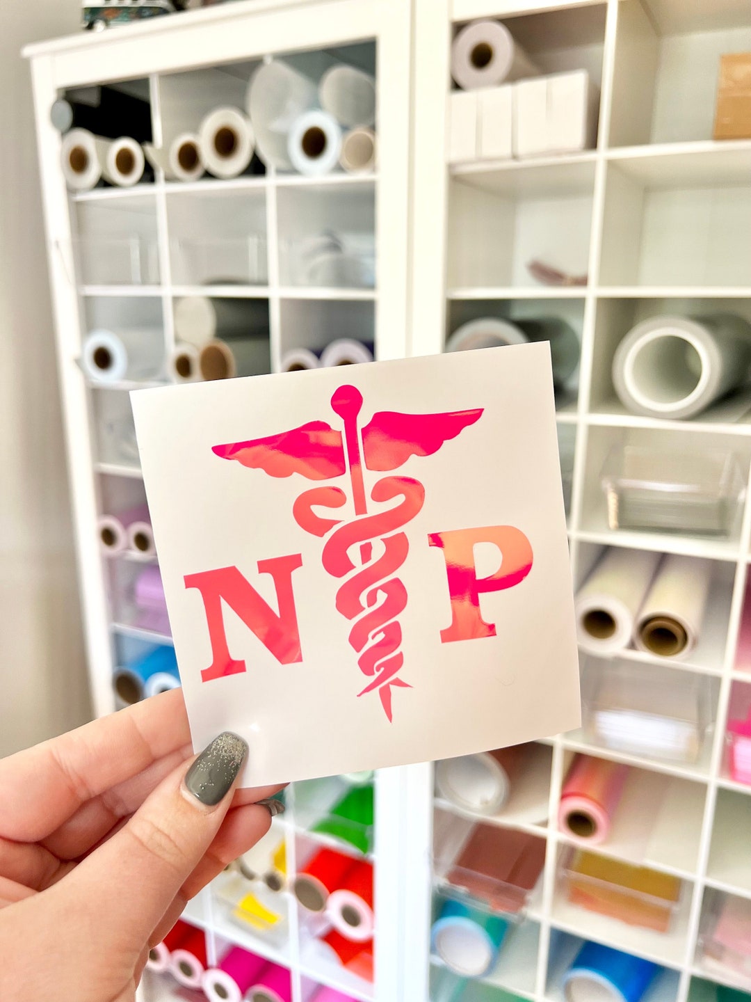 Nurse Practitioner Sticker, Nurse Decal, Nurse Car Window Decal, NP ...