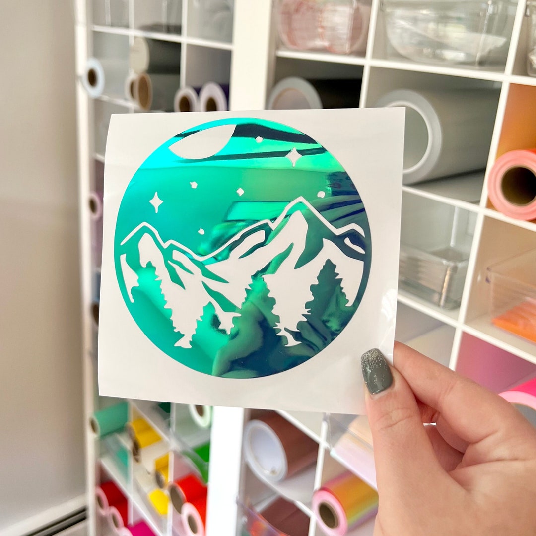 Mountain Range Sticker, Adventure Decal, Hiking Car Window Decal ...