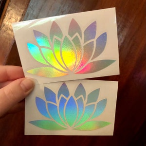 Lotus Sticker Lotus Decal Floral Car Window Decal Lotus - Etsy