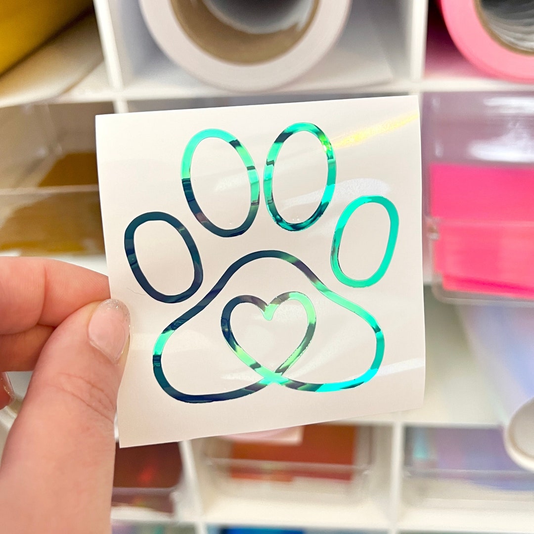 Paw Print Sticker, Paw Decal, Paw Print Car Window Decal, Paw Print ...