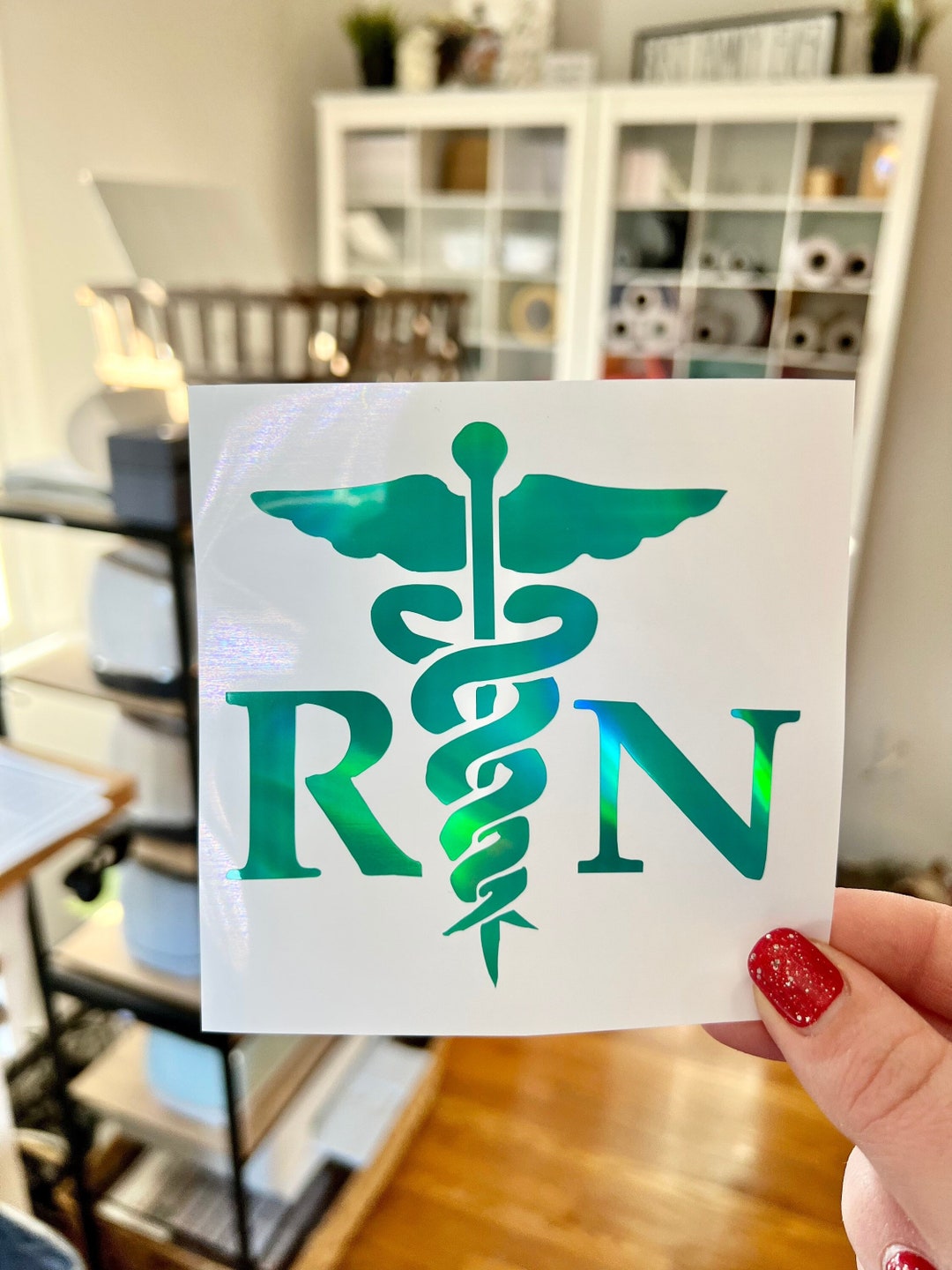 Registered Nurse Sticker, Nurse Decal, Nurse Car Window Decal, RN ...