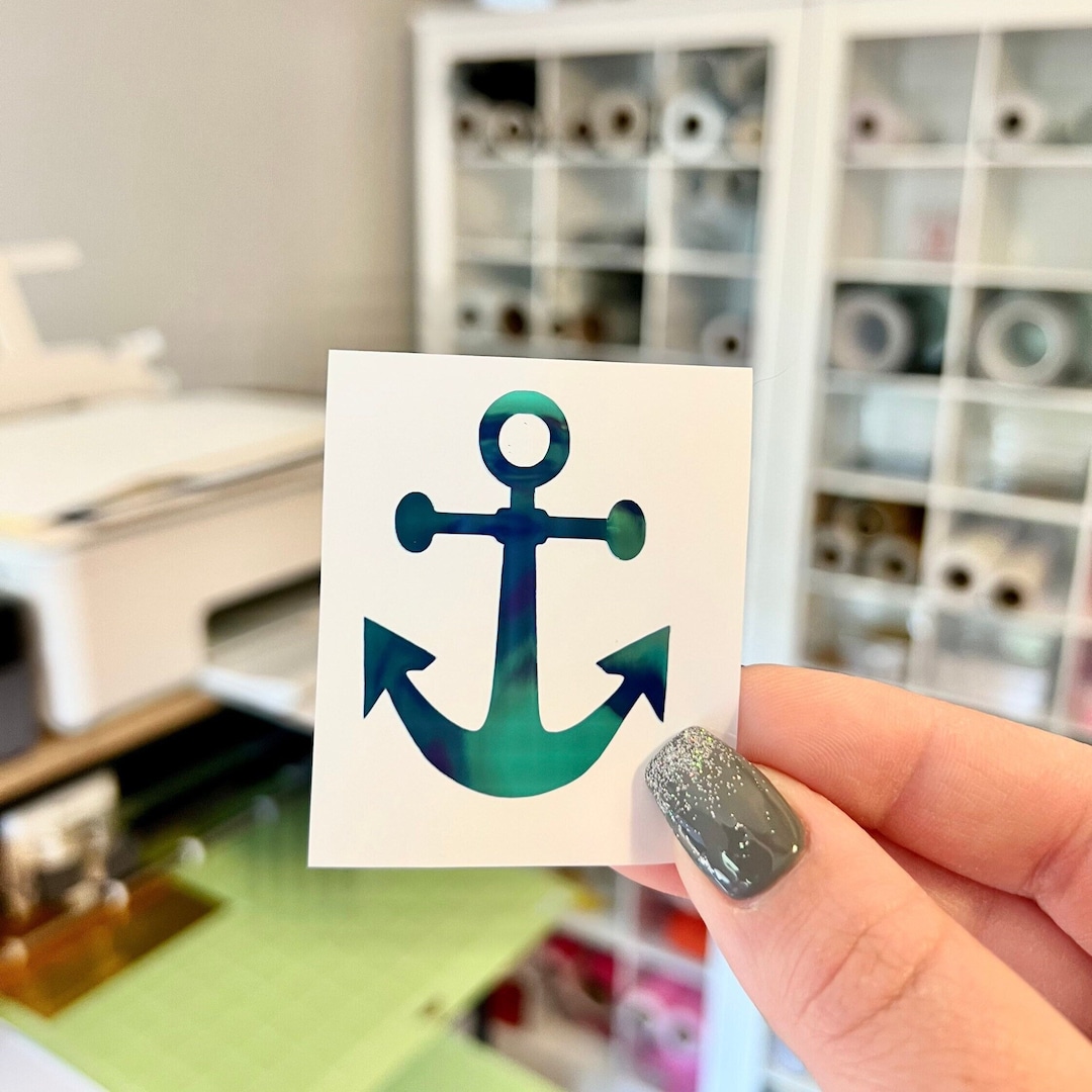 Anchor Sticker, Anchor Decal, Tropical Sticker, Beach Sticker, Beach ...