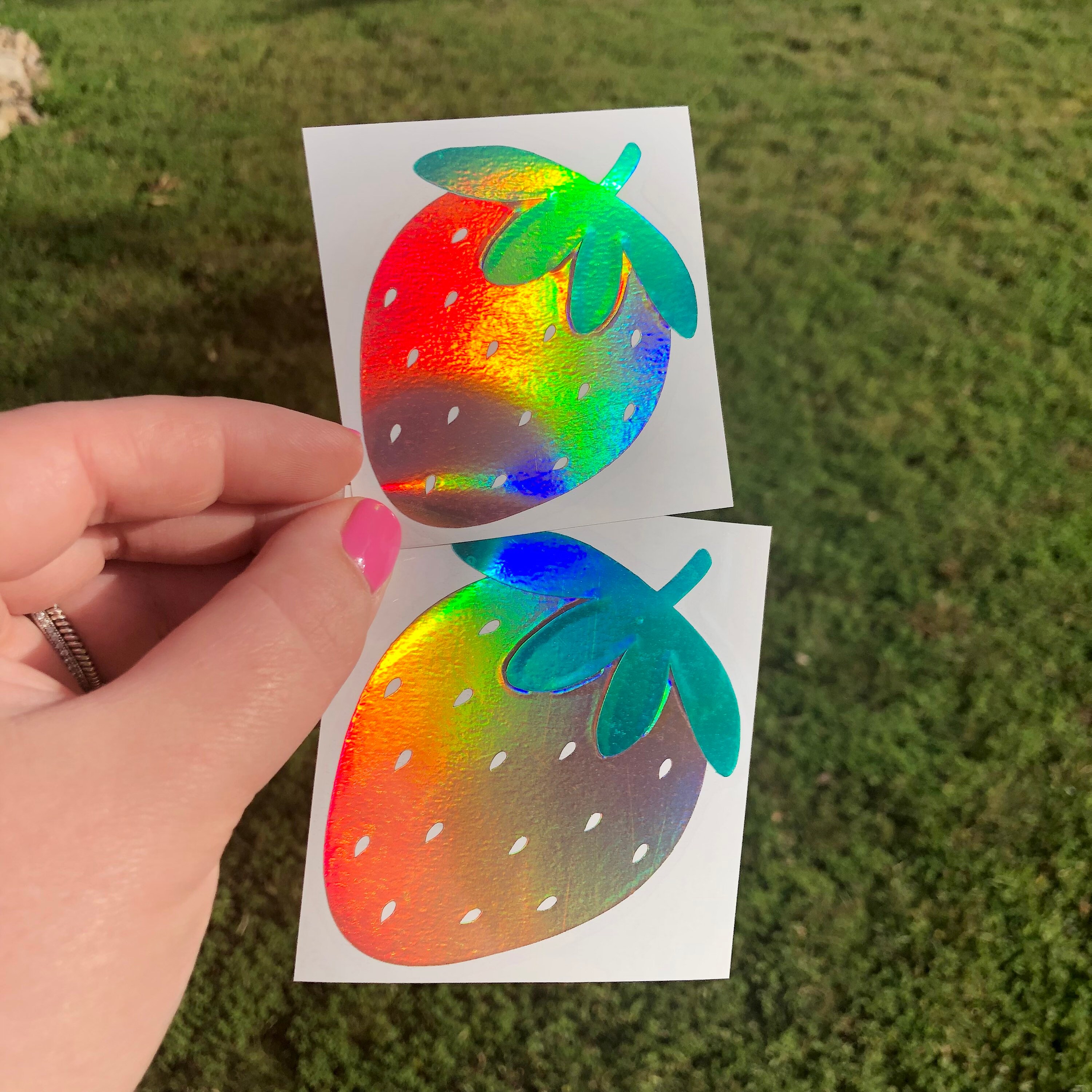 Strawberry Car Decal Strawberry Water Bottle Decal - Etsy UK