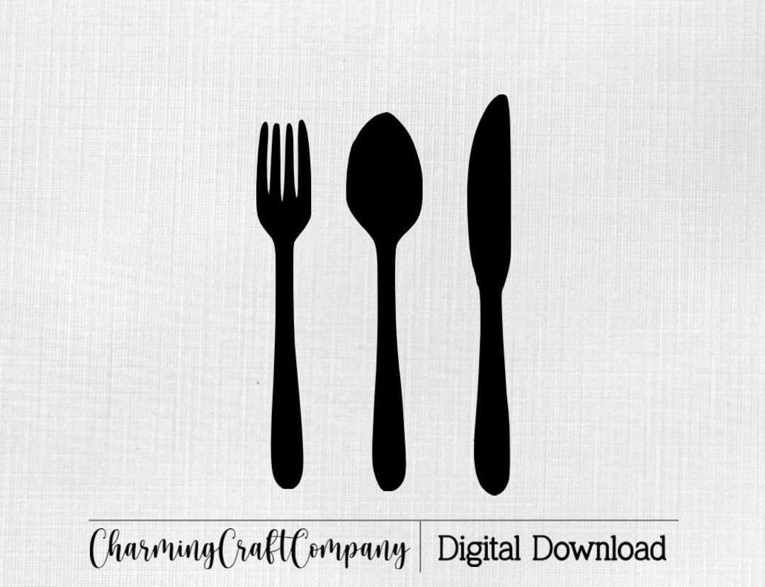 Silverware Svg, Utensil Svg, Kitchen Svg, Pantry Svg, New Home Svg ...