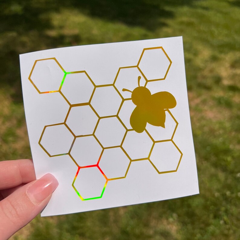 Honeycomb Sticker Bee Decal Bee Car Window Decal Honeycomb - Etsy
