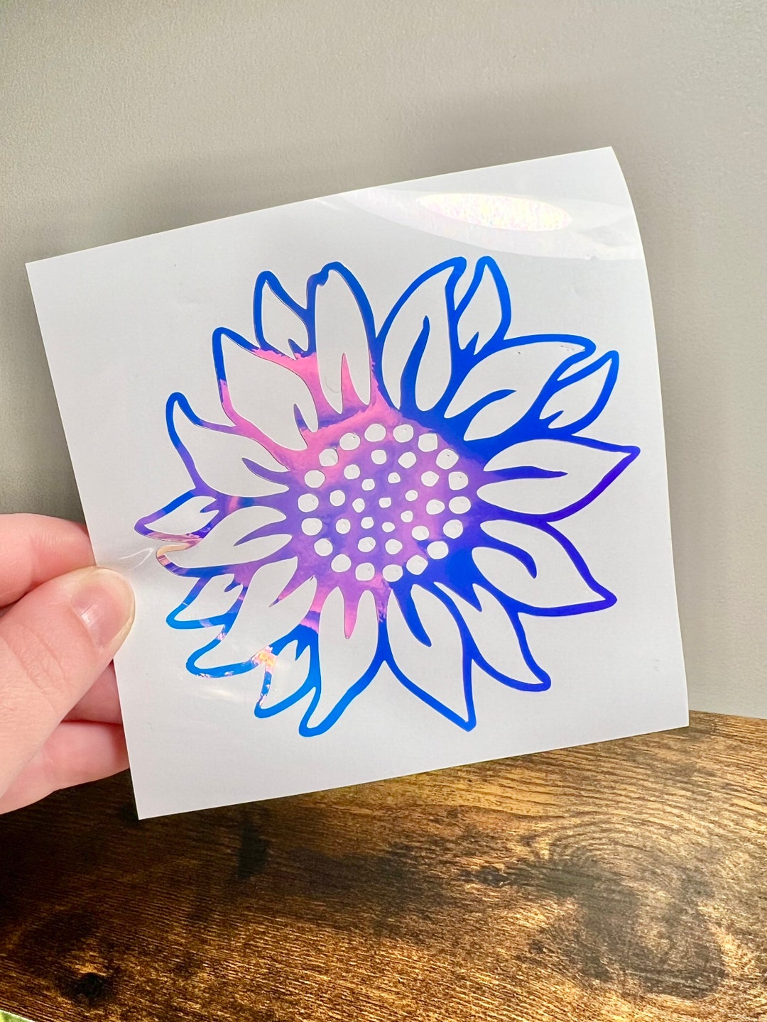 Sunflower Sticker Sunflower Decal Floral Car Window Decal - Etsy
