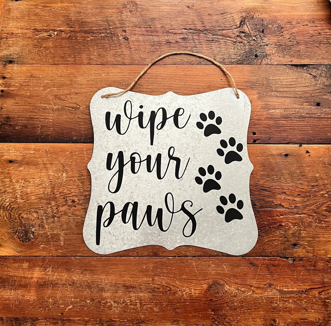 Wipe Your Paws Sign, Front Door Decor, Welcome Door Sign, Farmhouse ...
