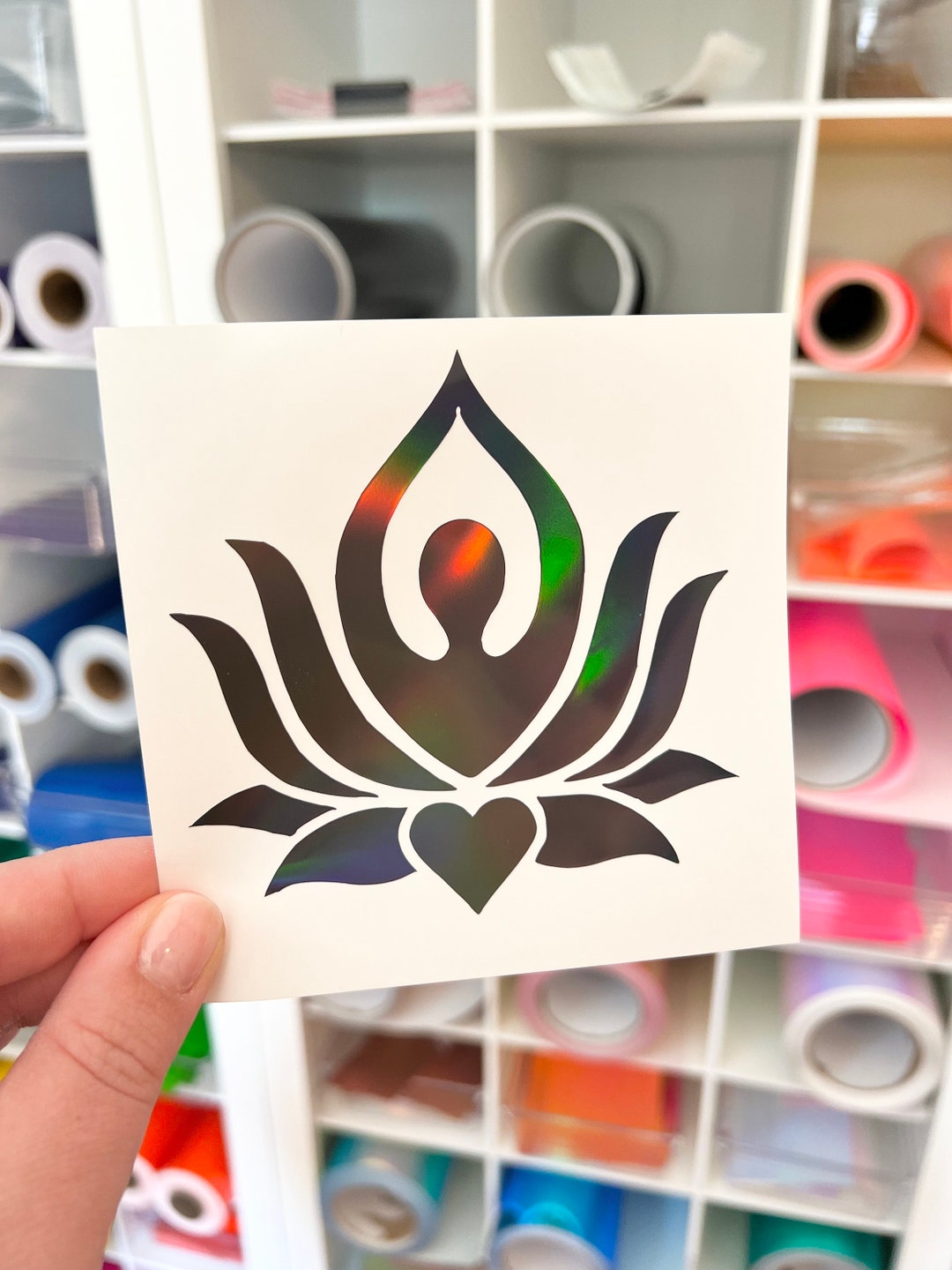 Lotus Sticker, Lotus Decal, Namaste Car Window Decal, Lotus Tumbler ...