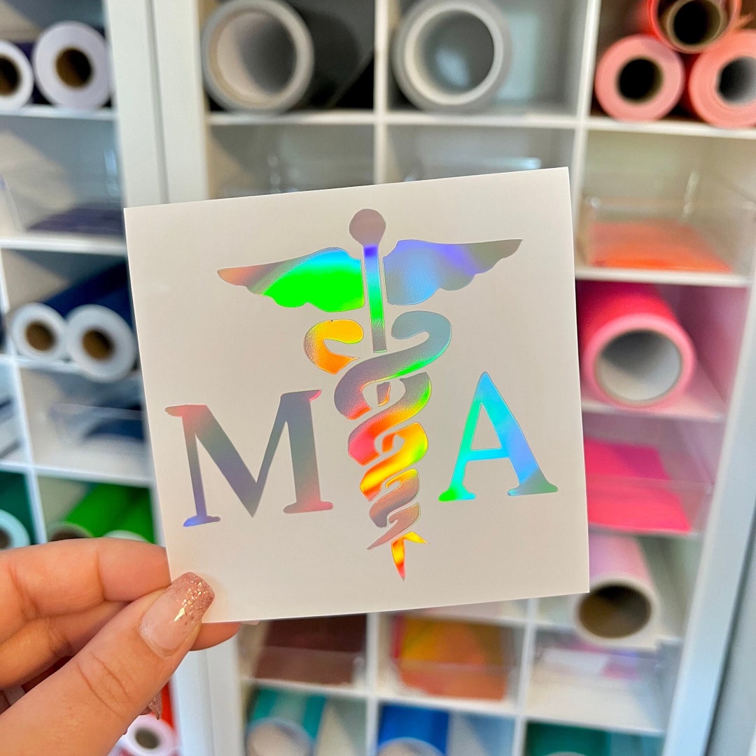 Medical Assistant Sticker, Nurse Decal, Nurse Car Window Decal, MA ...