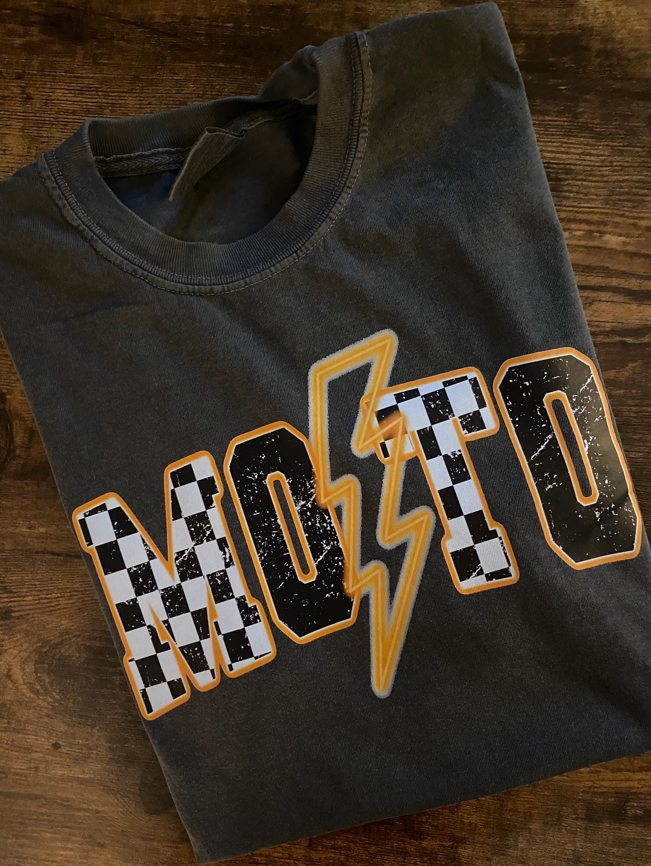 MOTO Varsity Shirt | Lightning Bolt Moto | Checkered | Moto Life | Moto ...