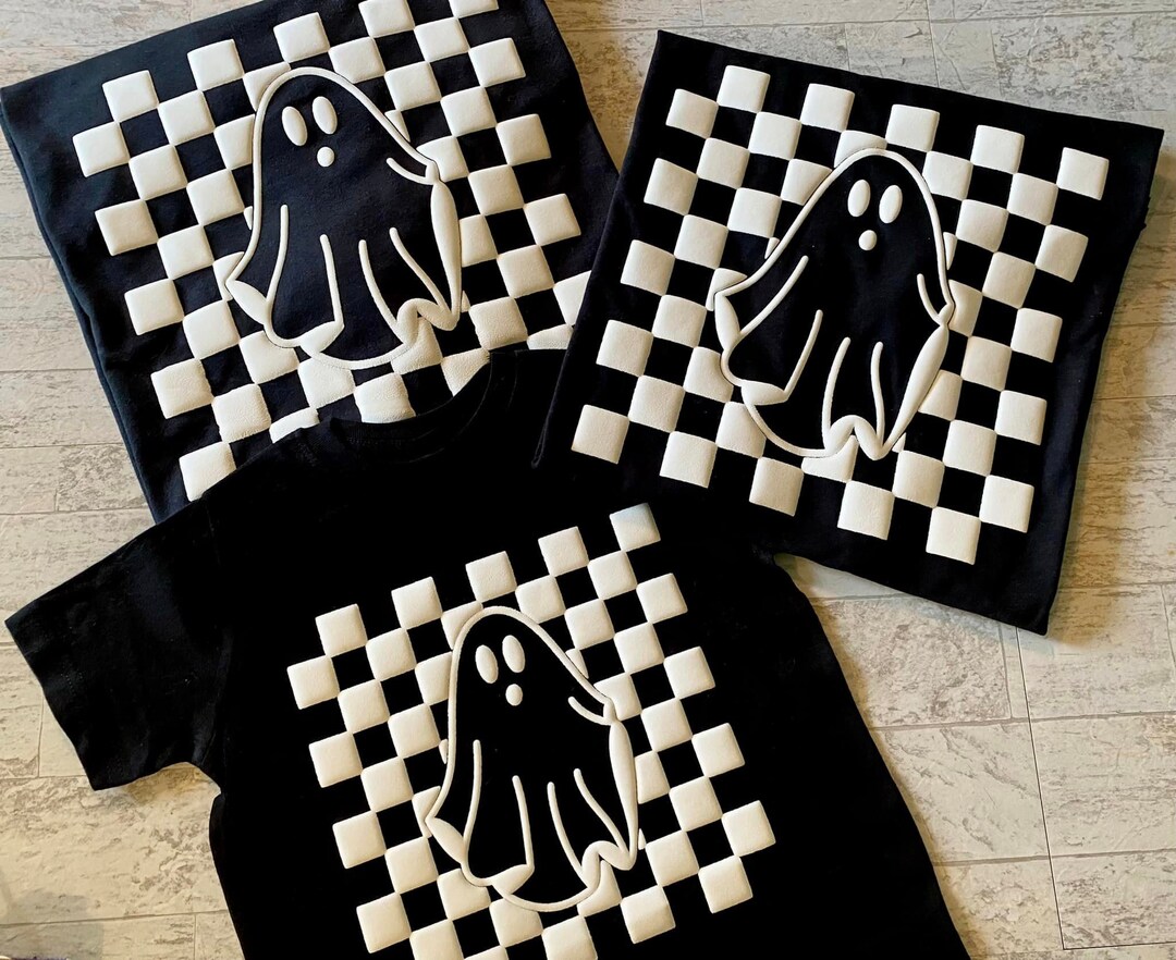 Puff Print Ghost Shirt | Spooky Season | Ghost Sweatshirt | Happy ...