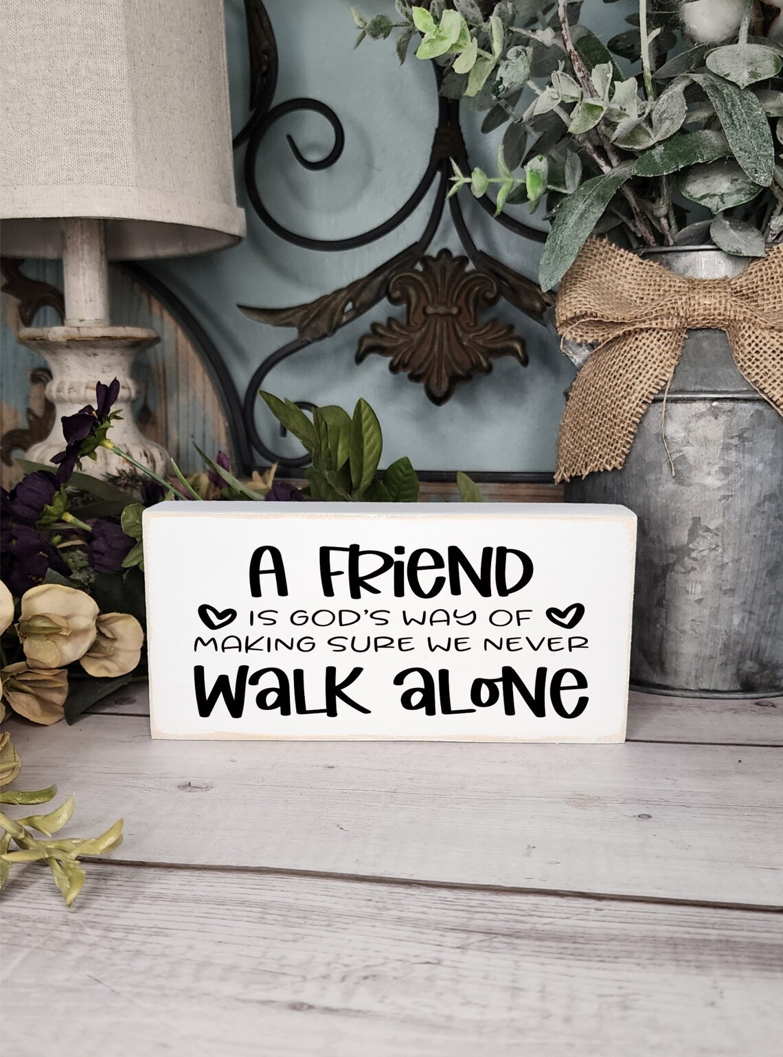 A Friend Rustic Farmhouse Sign, Wooden Sign, Rustic Sign, Farmhouse ...