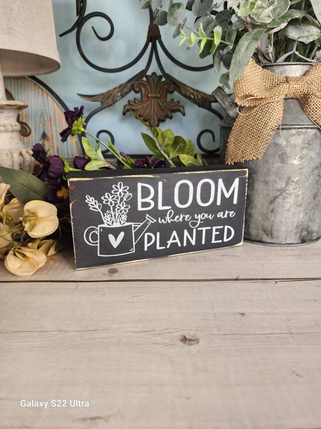 Bloom Where You Are Planted Spring Farmhouse Sign, Farmhouse Decor ...
