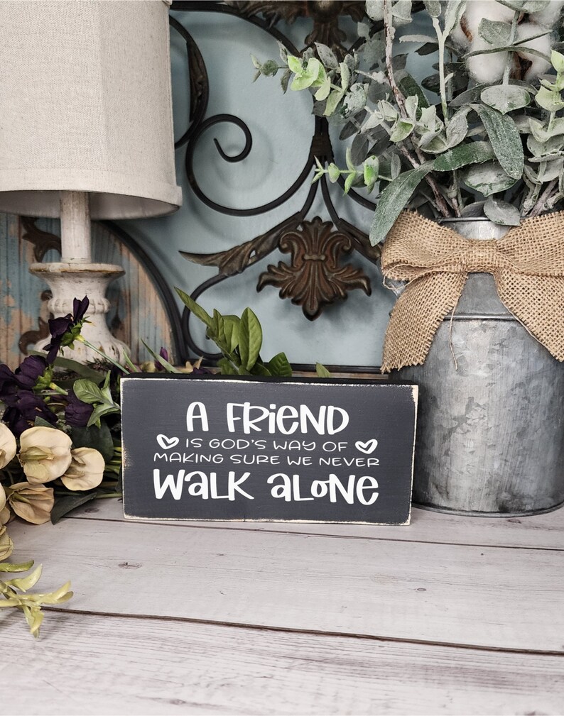 A Friend Rustic Farmhouse Sign, Wooden Sign, Rustic Sign, Farmhouse ...