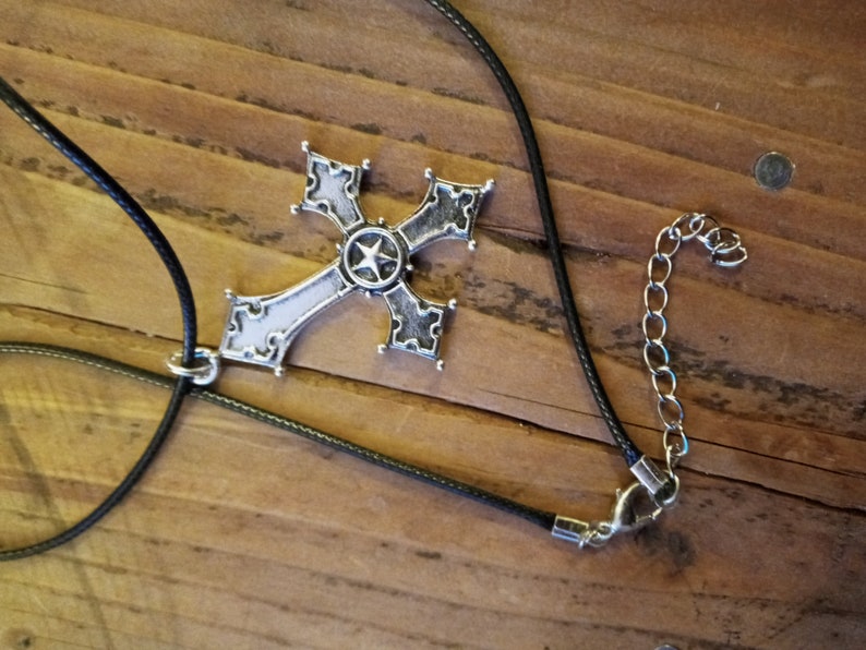 Inverted Cross Necklace Upsidedown Cross Necklace Satanic - Etsy