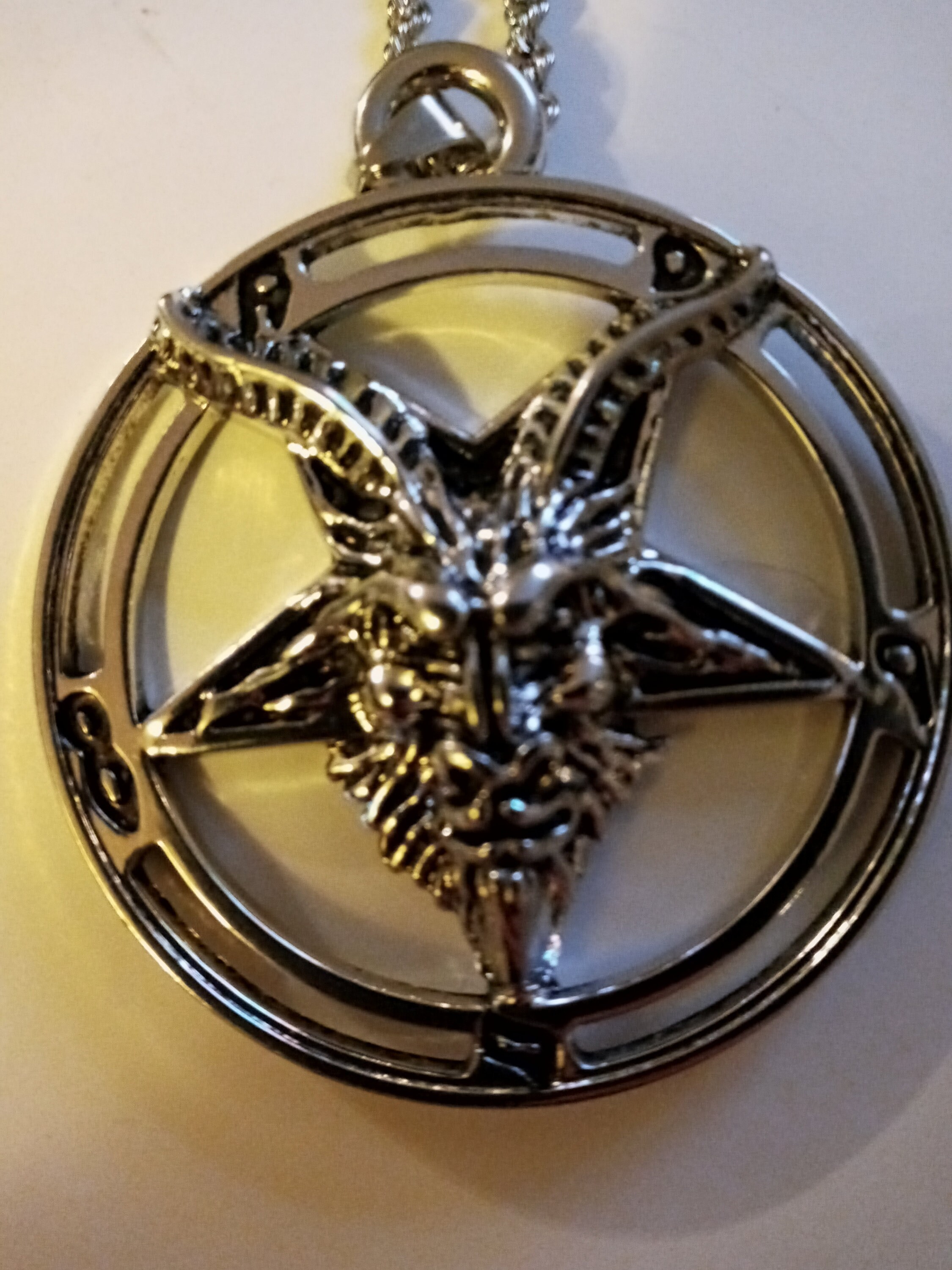 Baphomet Pendent Necklace or Keychain/ Car Mirror Baphomet | Etsy